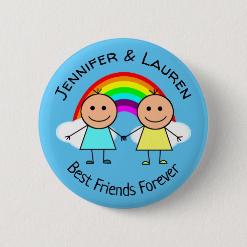 Best Friends Forever Badges & Pins | Zazzle