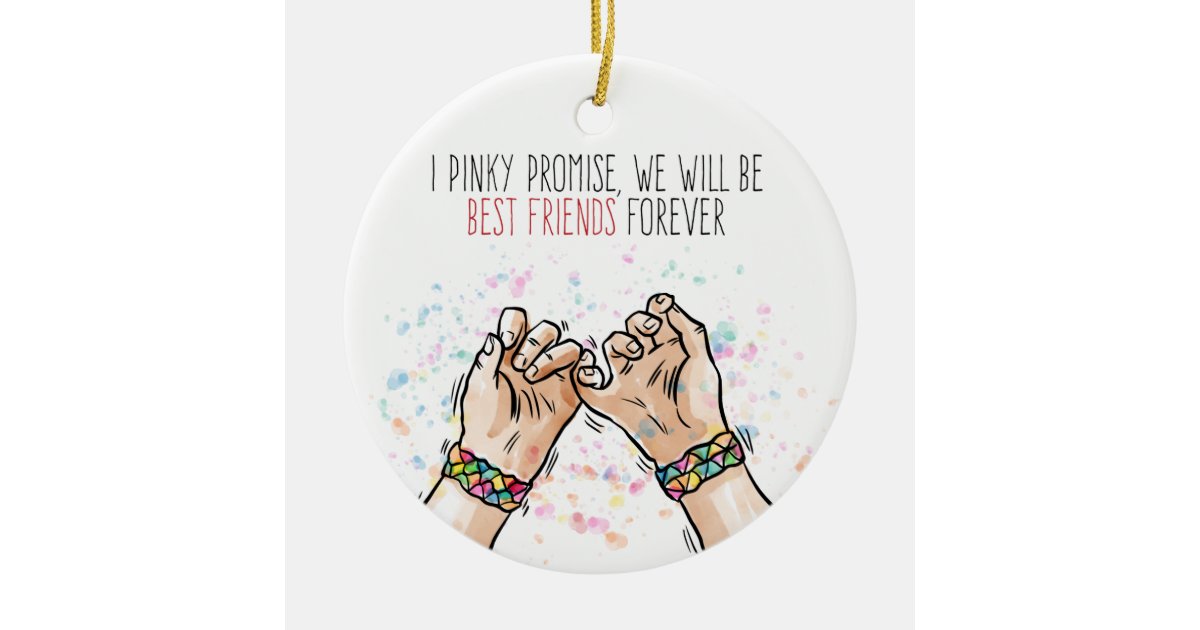 Best Friends Pinky Promise | Ornament | Zazzle
