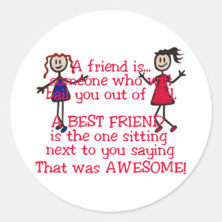 Best Friend Stickers | Zazzle.co.uk