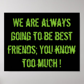Best Friends Posters | Zazzle.co.uk