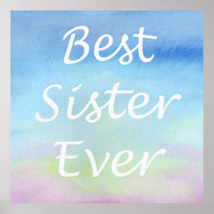 Best Sister Posters & Prints | Zazzle UK