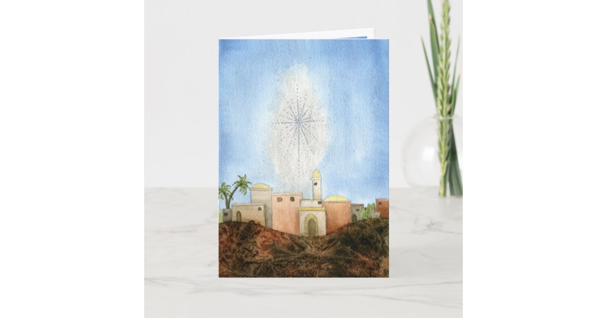 Bethlehem Christmas Card | Zazzle