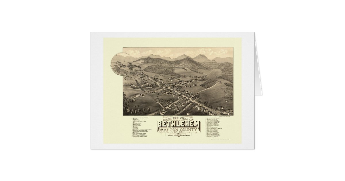 Bethlehem, NH Panoramic Map - 1883 | Zazzle