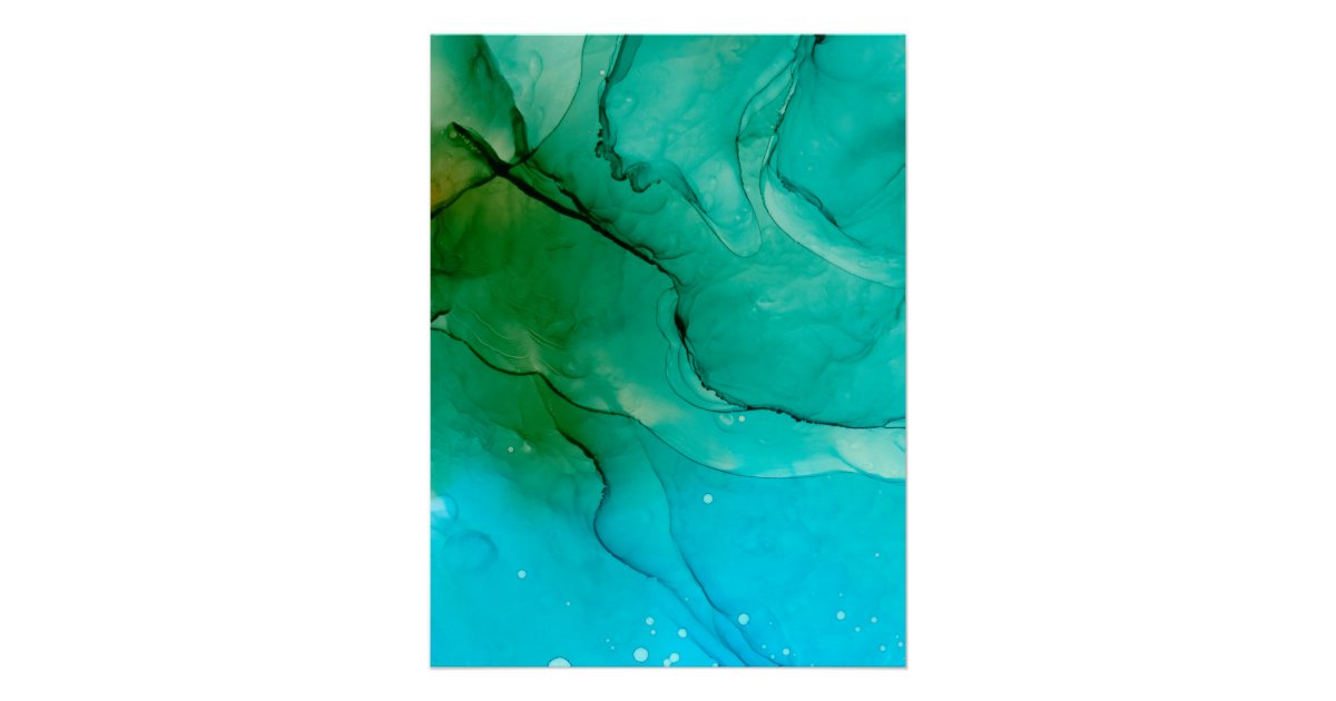 BG Painted Fine Art Abstract Design Art Background Poster | Zazzle