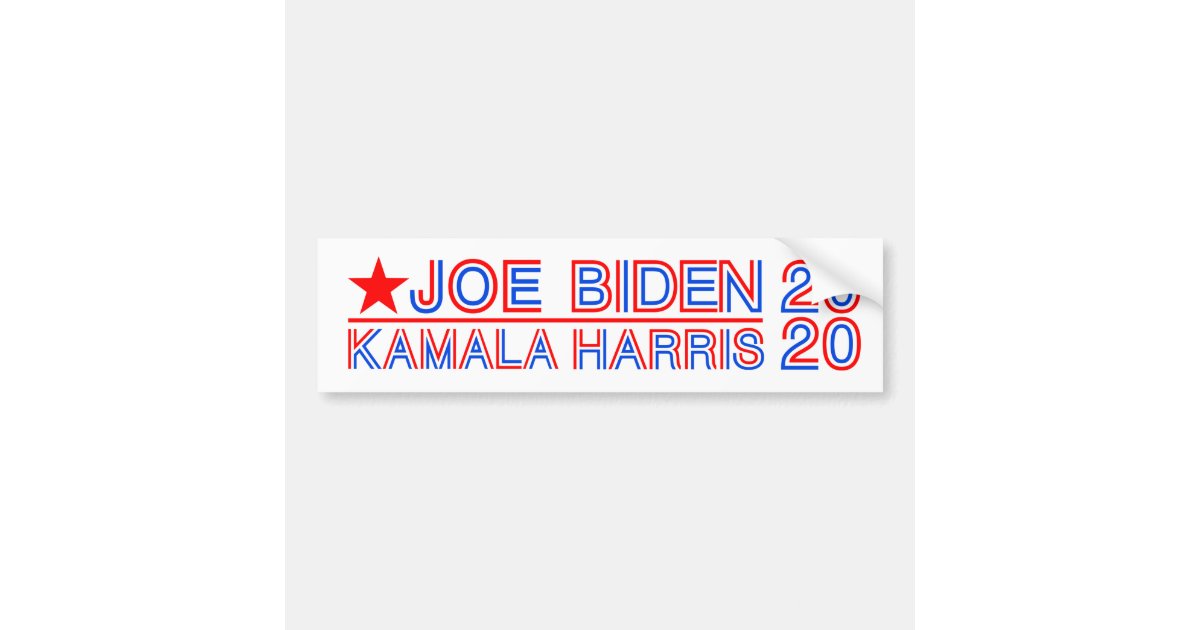 Biden, Harris 2020 Bumper Sticker | Zazzle