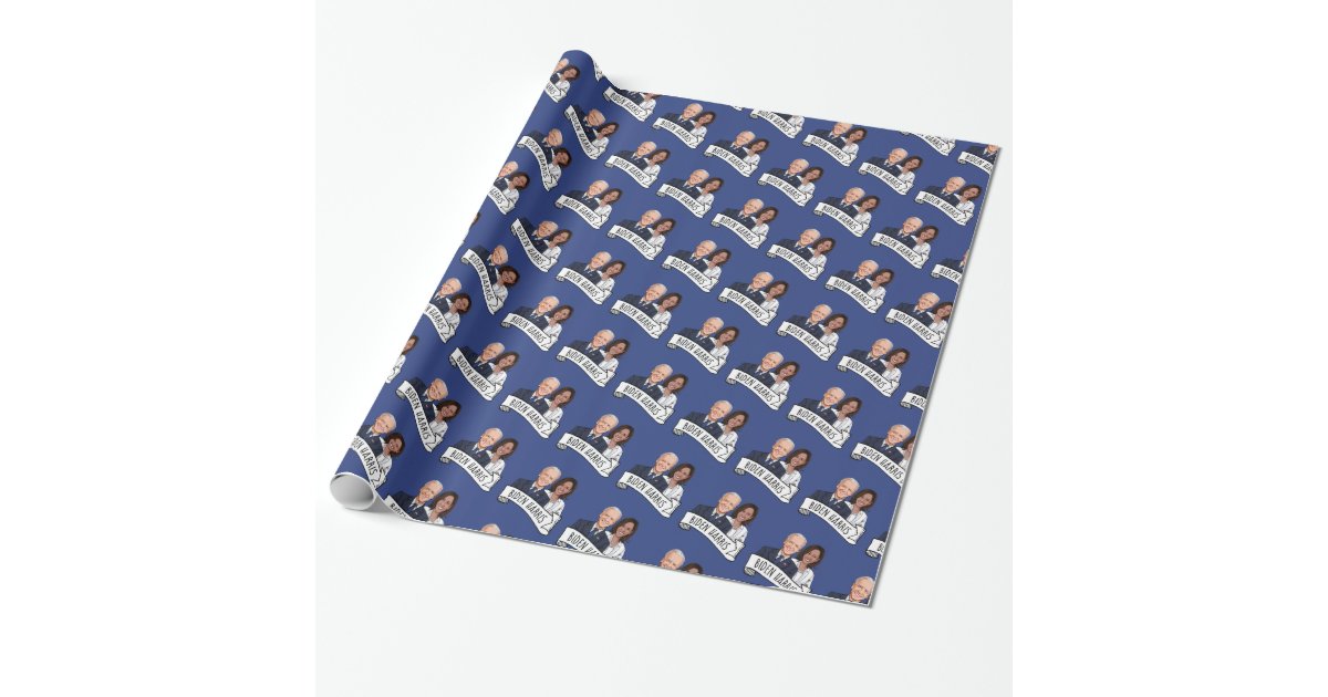 Biden Harris Party Wrapping Paper | Zazzle