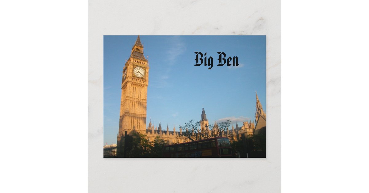 Big Ben Postcard | Zazzle