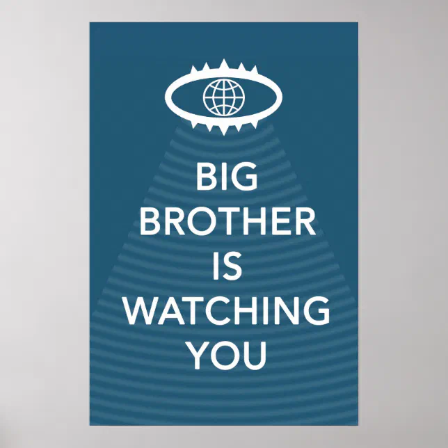 Big Brother Is Watching You 1984 Poster | Zazzle