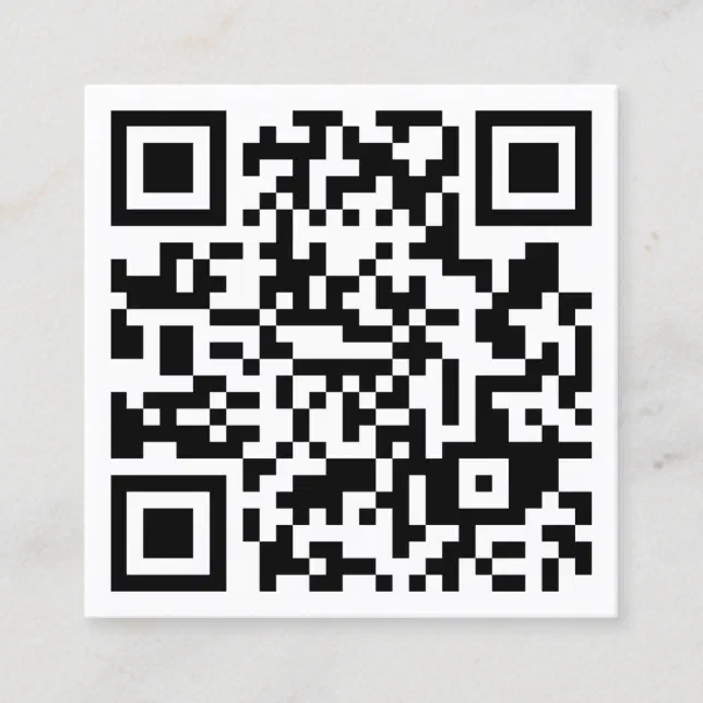 Big giant QR code Square Business Card | Zazzle