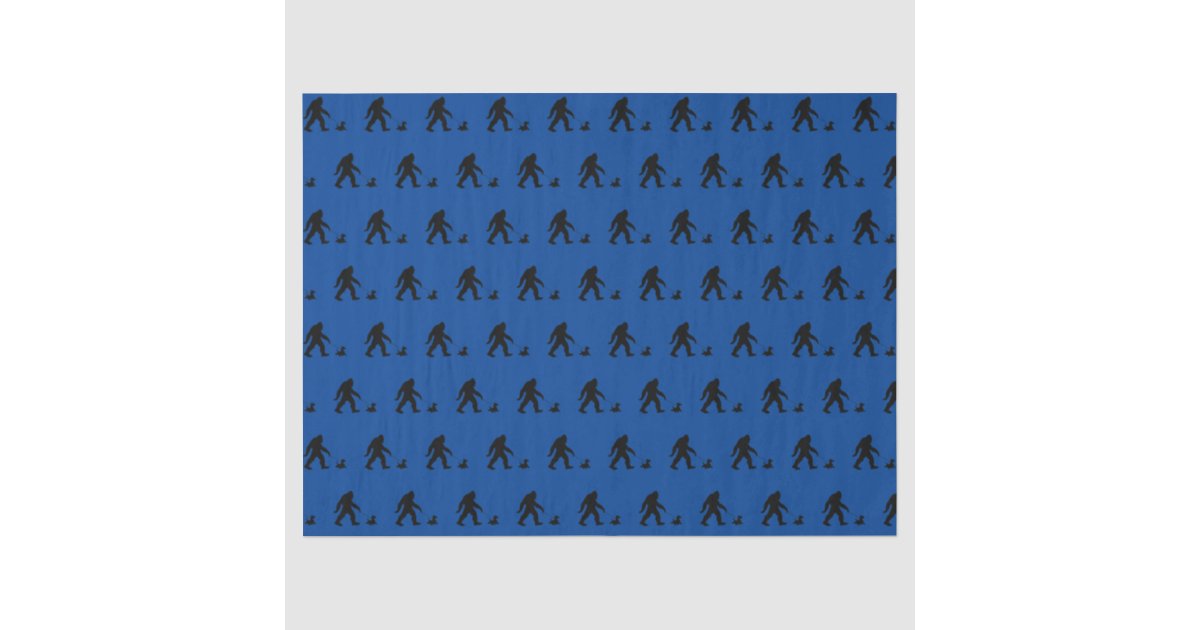 Bigfoot Walking His Scotty Tissue Paper | Zazzle