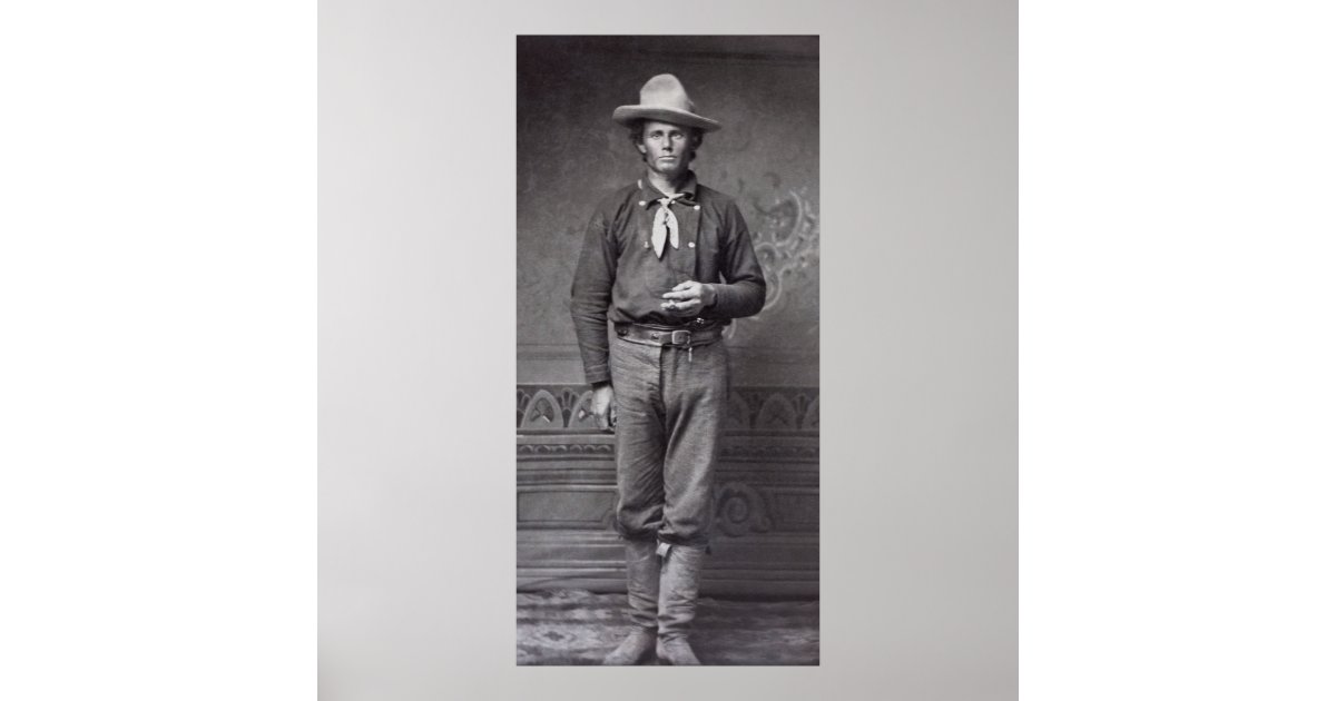 BILLY the KID's best friend DAN DEDRICK c. 1877 Poster | Zazzle