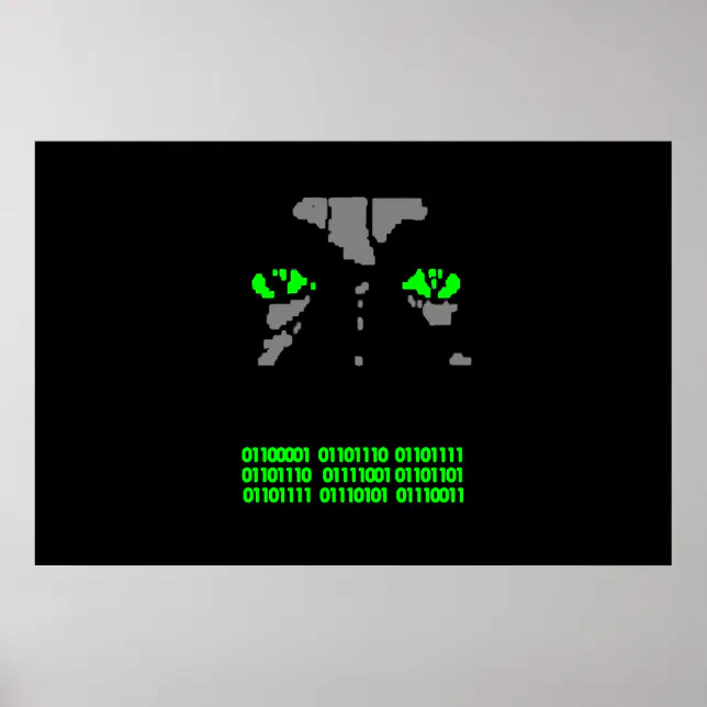 Binary Code Poster | Zazzle