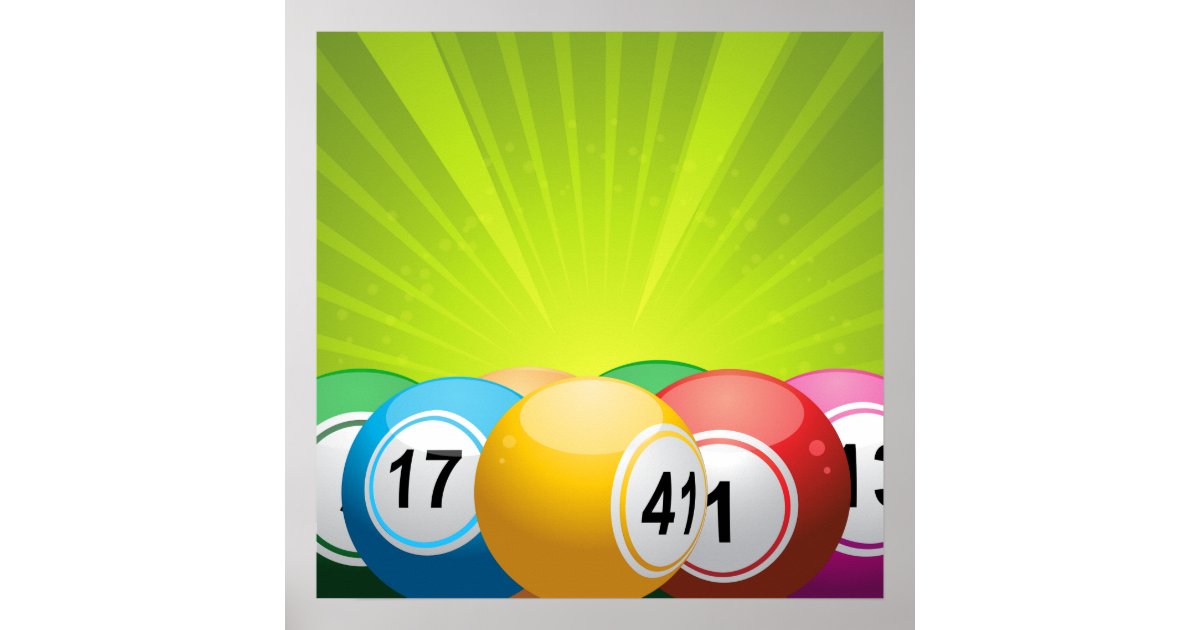 Bingo Balls Poster | Zazzle