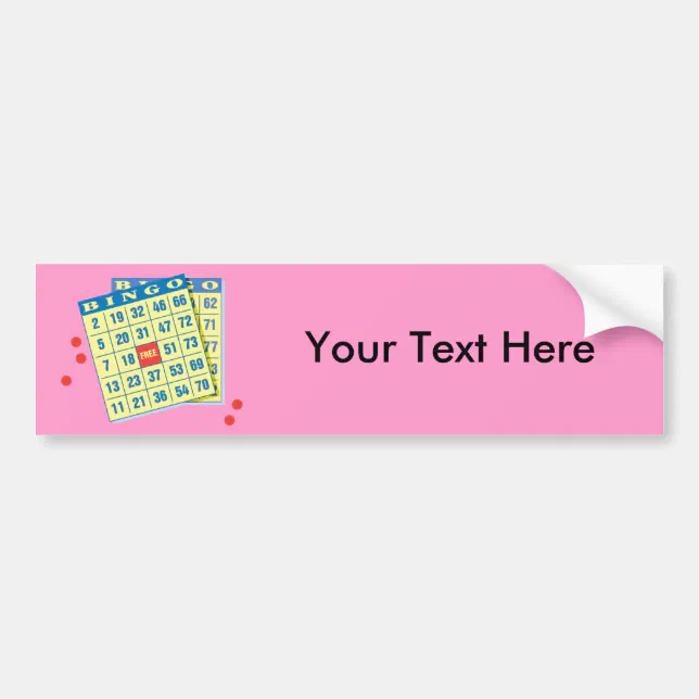 Bingo Card - Play To Win - Good Luck Charms Bumper Sticker | Zazzle