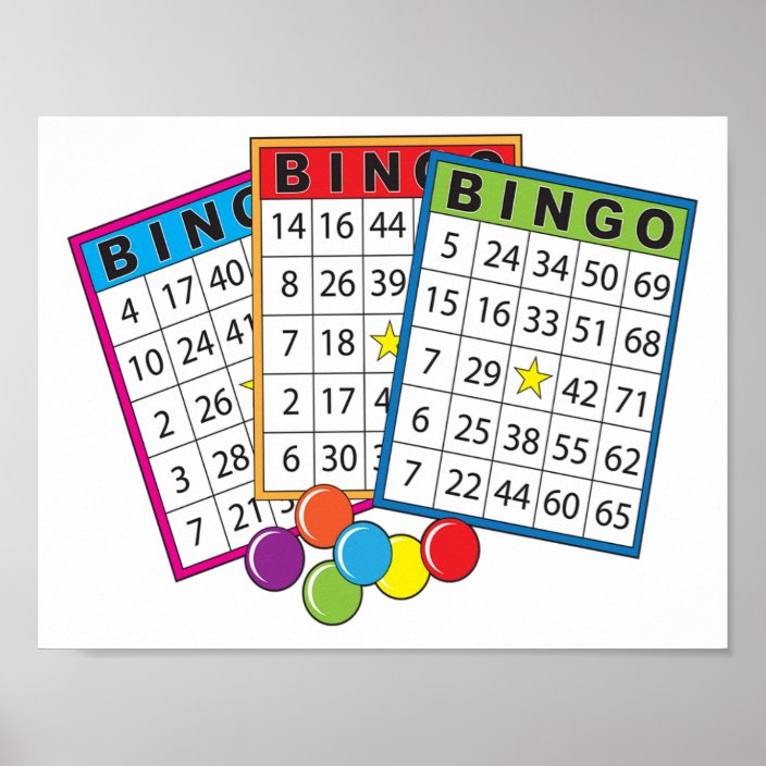 Bingo Cards Poster | Zazzle.co.uk
