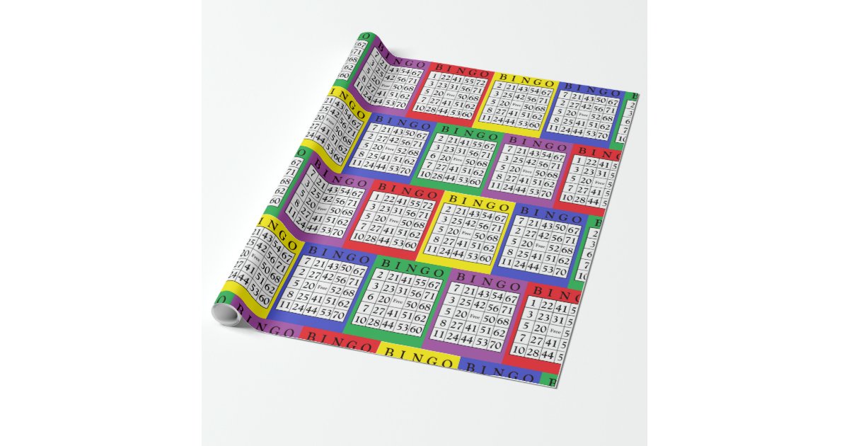 BINGO Gift Wrap | Zazzle