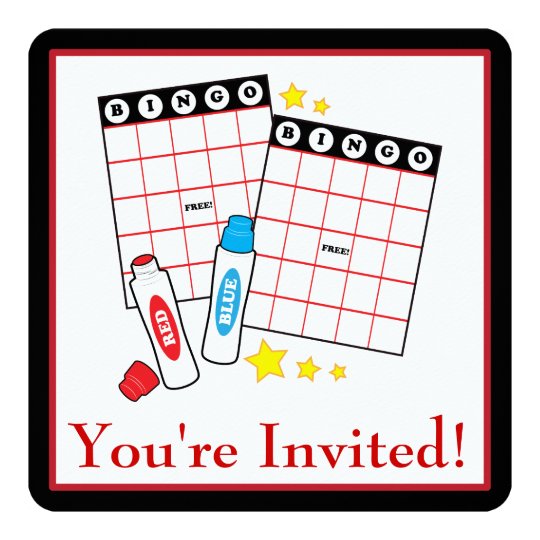 Bingo Party Invitation | Zazzle.co.uk