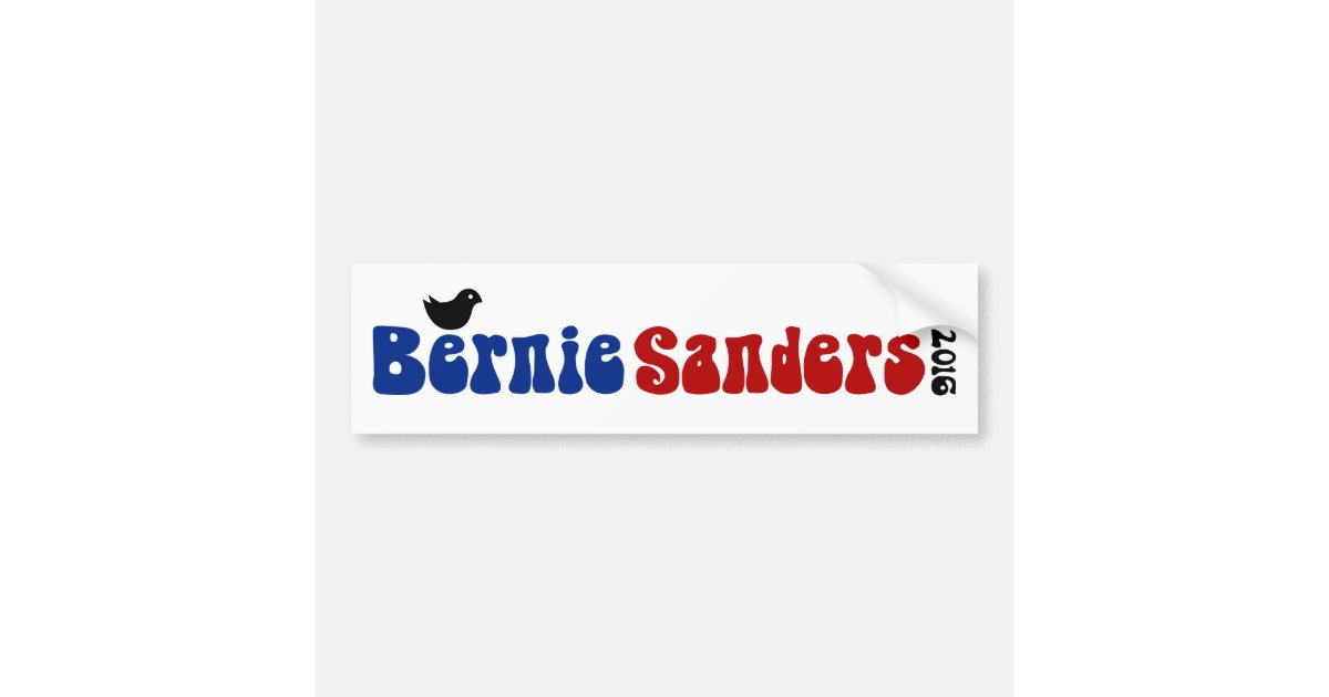 Birdie Sanders Retro Bernie POTUS Bumper Sticker | Zazzle
