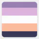 Biromantic Pride Flag Square Sticker | Zazzle