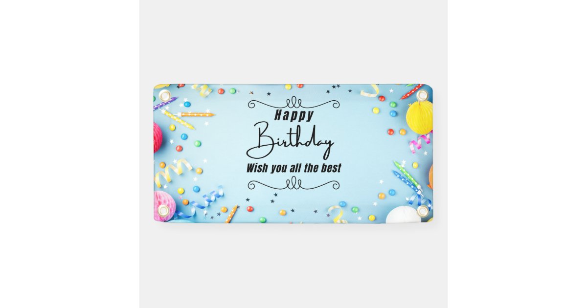 Birthday Banners - Printable Happy BirthdayBanner | Zazzle