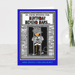 Prison Birthday Cards | Zazzle UK
