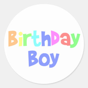 Birthday Boy Stickers & Labels | Zazzle UK