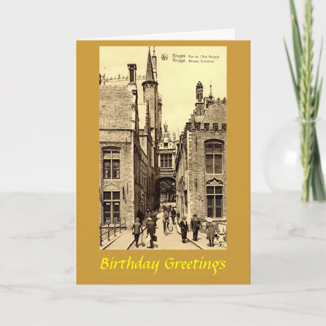 Birthday Card - Bruges, Belgium | Zazzle