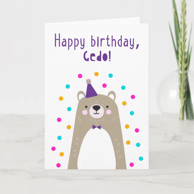 Birthday Card for Gedo | Zazzle