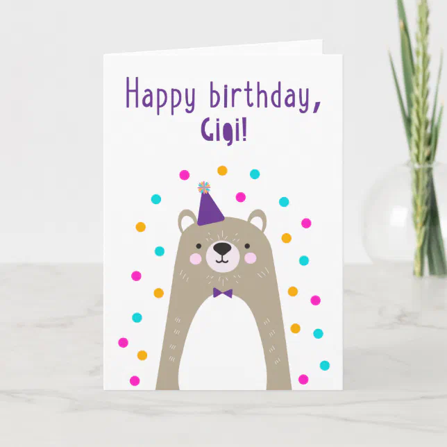 Birthday Card for Gigi | Zazzle