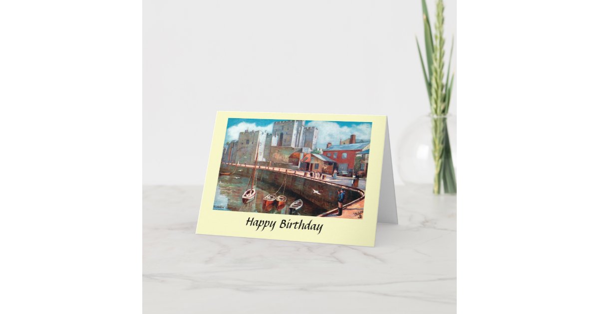 Birthday Card - Isle of Man, Rushen Castle | Zazzle