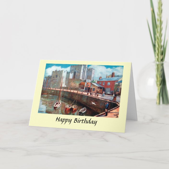 Birthday Card - Isle of Man, Rushen Castle | Zazzle.co.uk