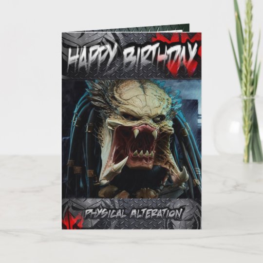 Birthday card predator | Zazzle.co.uk