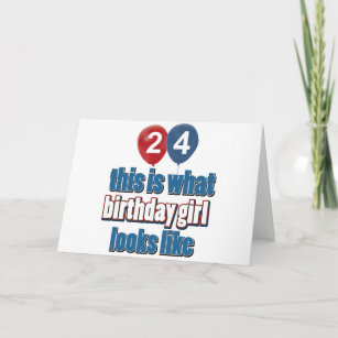 24th Birthday Cards | Zazzle UK