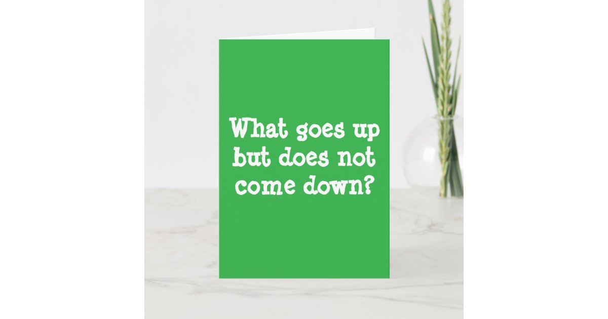 Birthday Riddle Card | Zazzle