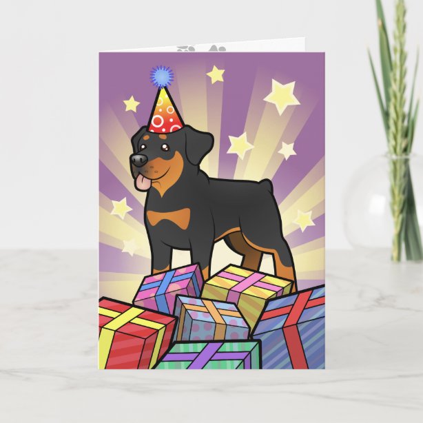 Rottweiler Birthday Cards | Zazzle UK