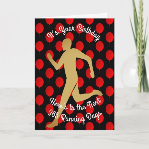 Running Birthday Cards | Zazzle UK