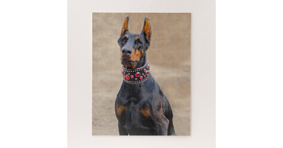 Black and Tan Doberman Pinscher Jigsaw Puzzle | Zazzle