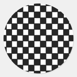 Black And White Checkered Stickers | Zazzle.co.uk
