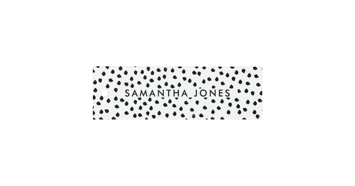Black and White Dalmatian spots simple minimalist Ruler | Zazzle