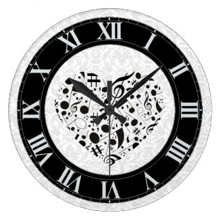 Music Notes Wall Clocks | Zazzle.co.uk