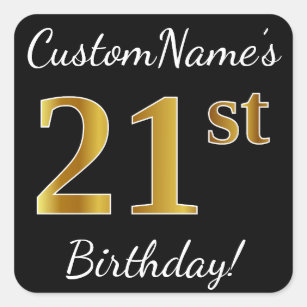 21st Birthday Stickers & Labels | Zazzle UK
