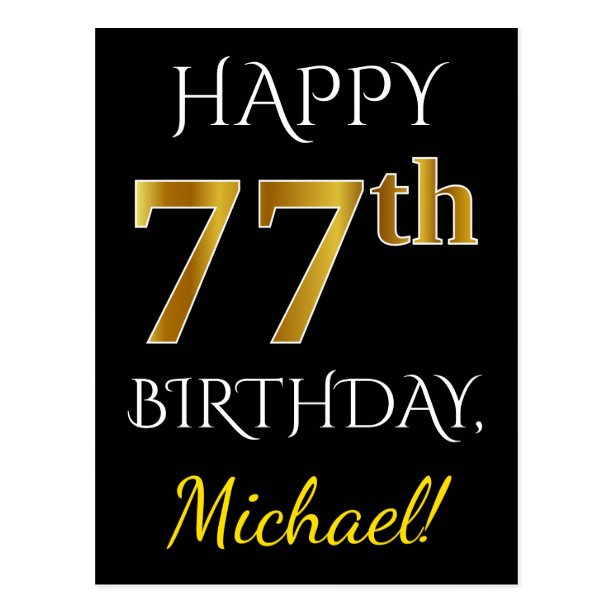 77th Birthday Cards | Zazzle UK
