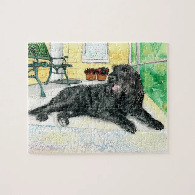 Black Labradoodle Jigsaw Puzzle | Zazzle