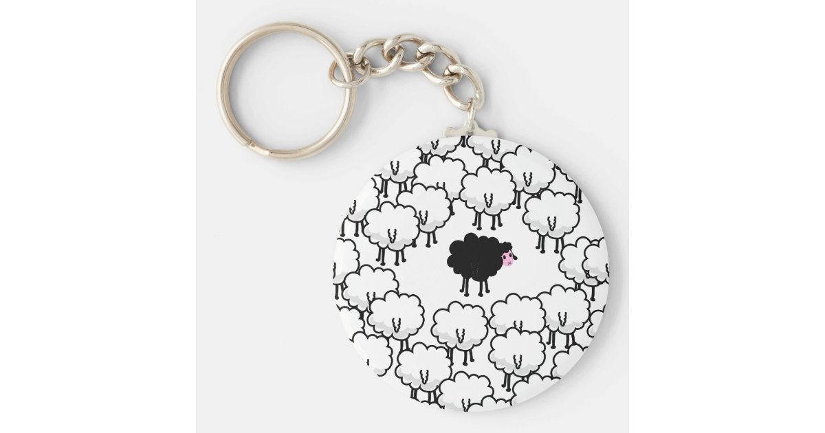 Black Sheep Key Ring | Zazzle.co.uk