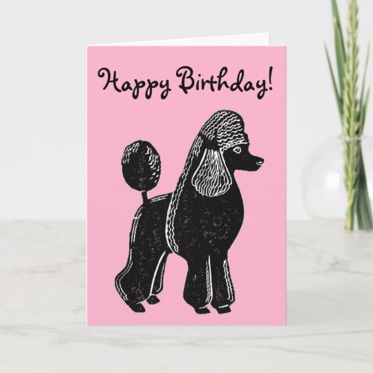 Poodle Birthday Cards | Zazzle UK