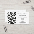 Black & White Cow Spots, QR Code Business Card | Zazzle