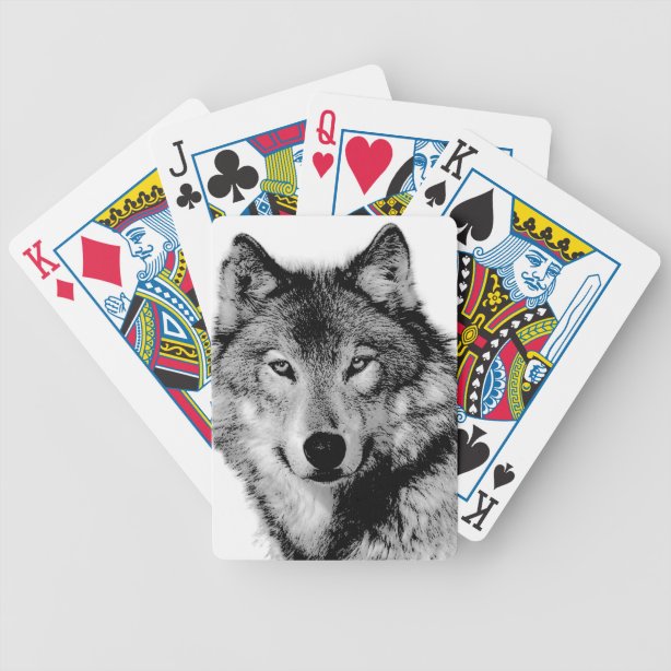 Wolves Playing Cards | Zazzle UK