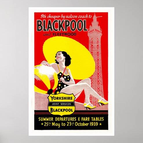 Blackpool Posters & Prints | Zazzle UK
