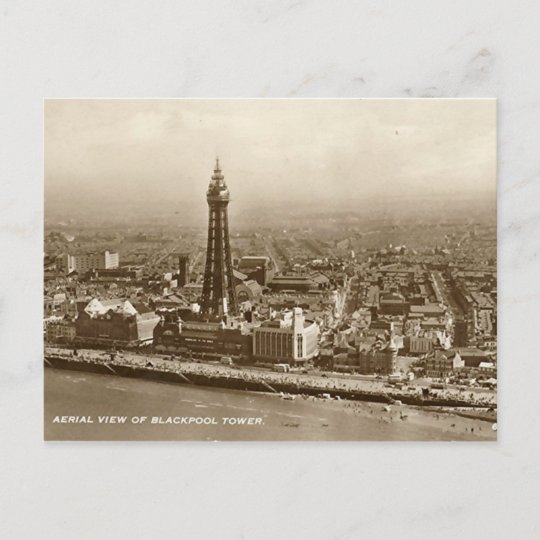 Blackpool Tower - Old Postcard | Zazzle.co.uk