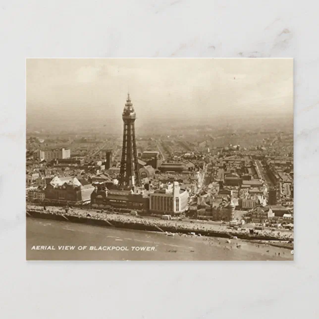Blackpool Tower - Old Postcard | Zazzle